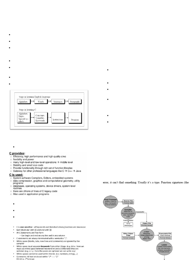 Chap 2.1 -Intro C | PDF | Computer Program | Programming