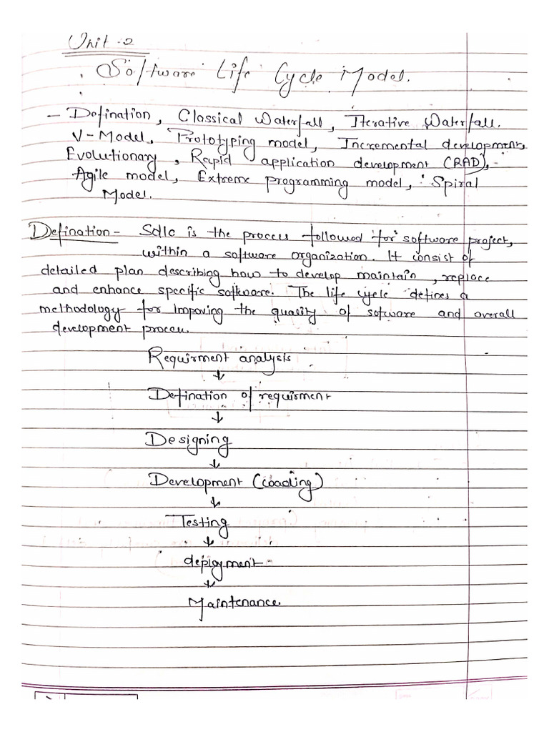 Software Engineering Notes 1 | PDF