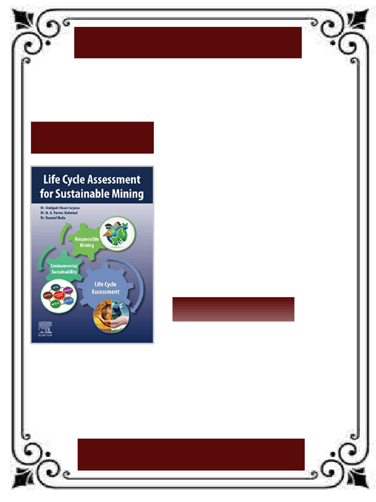 Life Cycle Assessment for Sustainable Mining 1st Edition Shahjadi Hisan Farjana eBook open ...