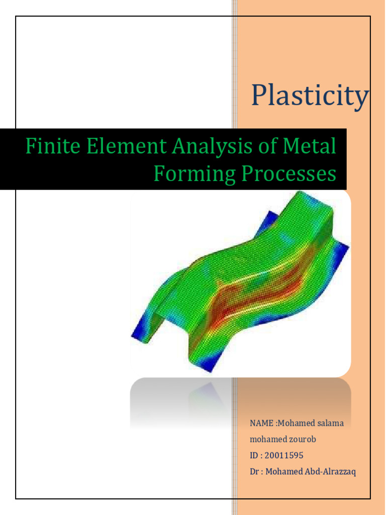 FEA in Metal Forming Processes | PDF | Finite Element Method | Applied ...