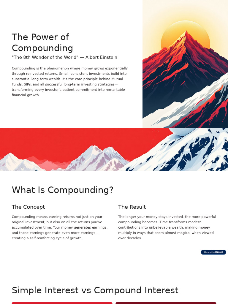 The Power of Compounding Wealth | PDF | Interest | Compound Interest