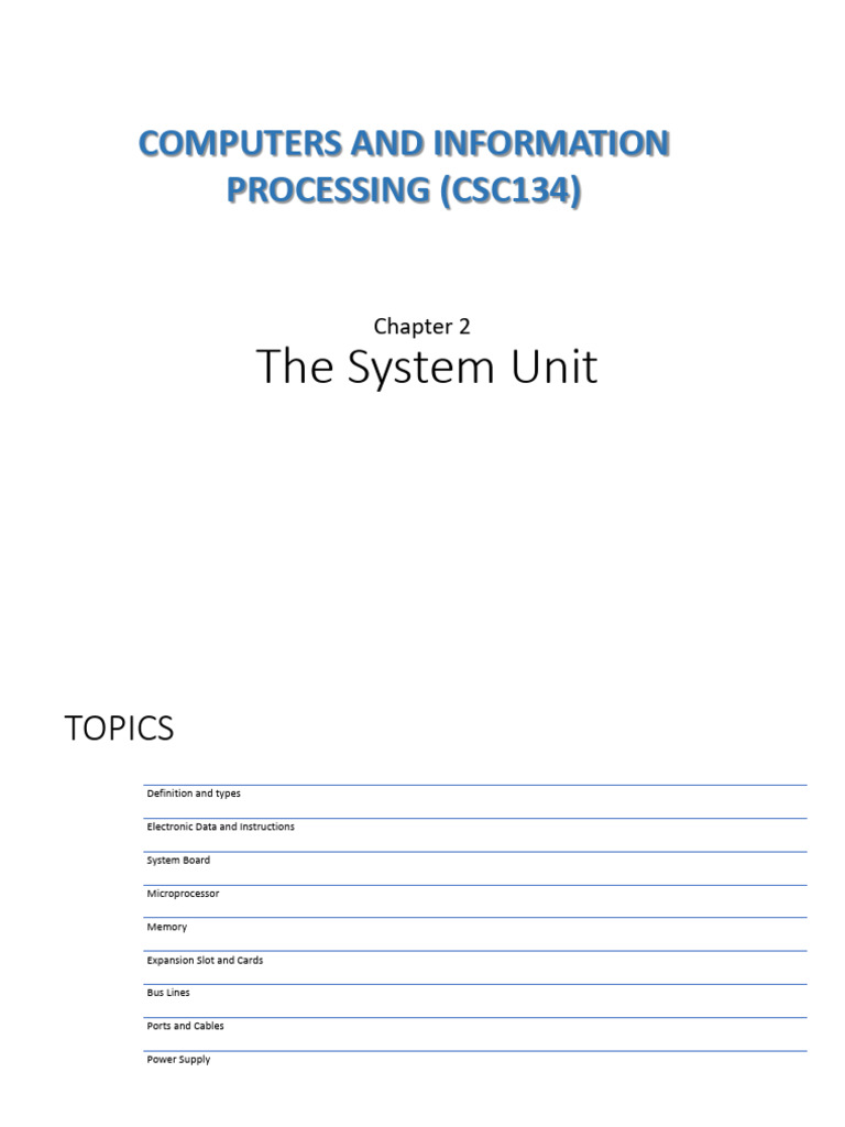 Understanding Computer System Units | PDF | Random Access Memory ...