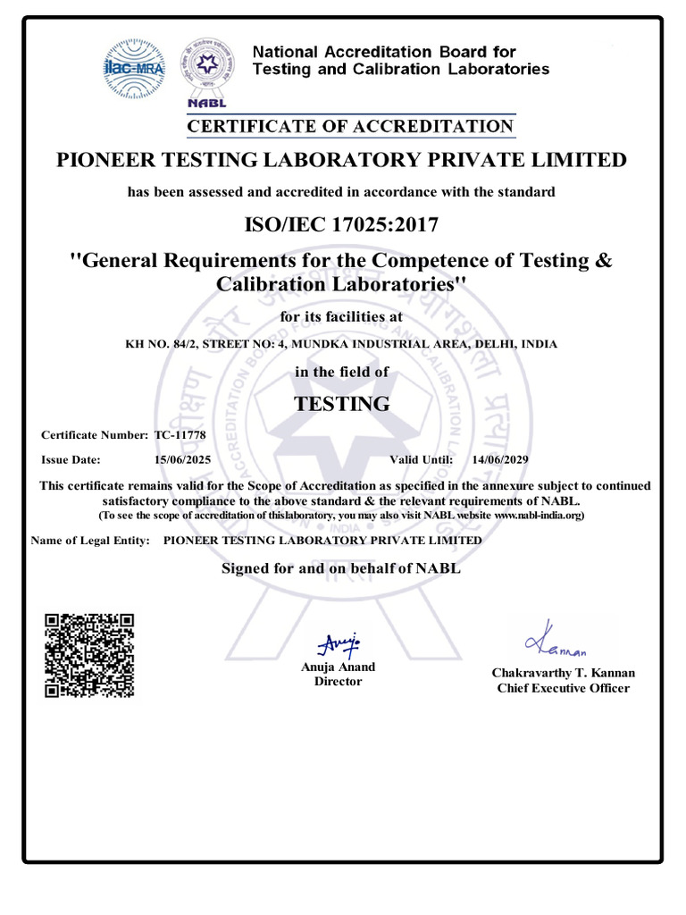 Certificate TC 11778.PDF | PDF