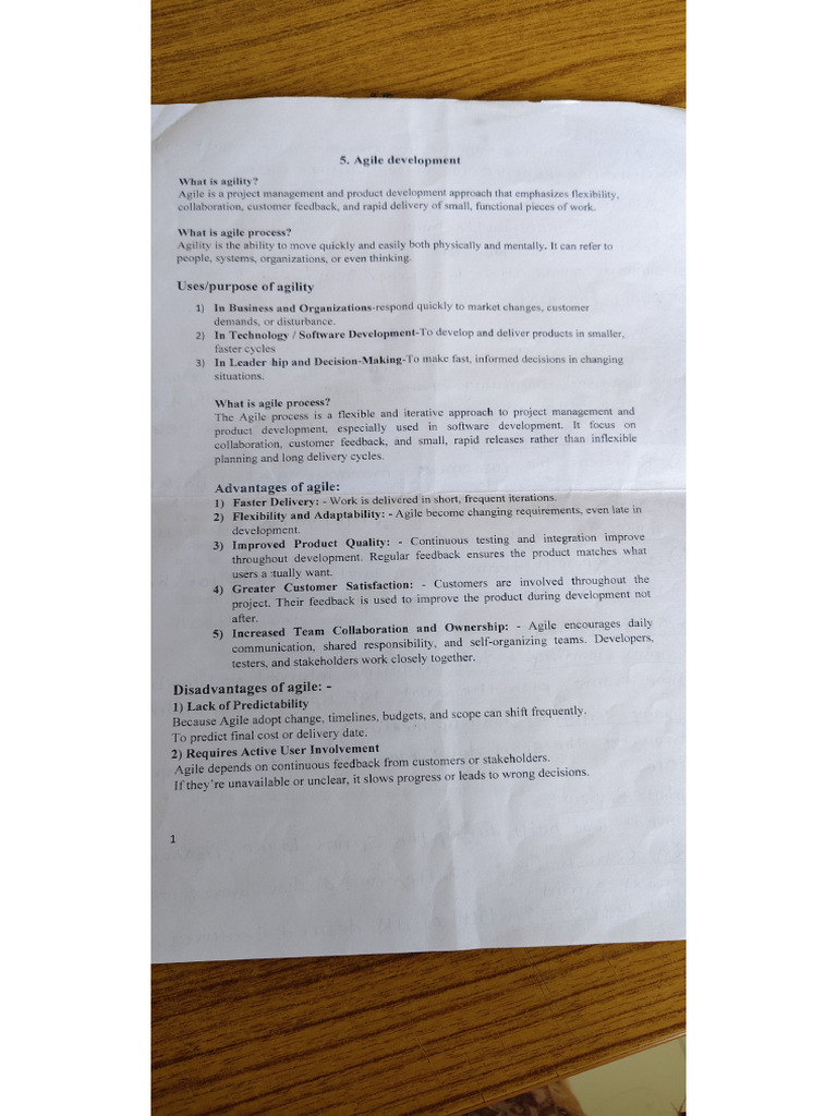 Chapter 5 Se Agile Development | PDF