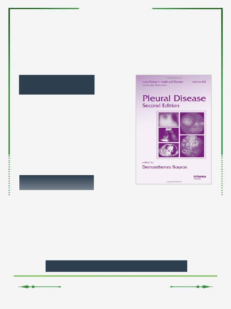 Pleural Disease Second Edition Lung Biology in Health and Disease ...