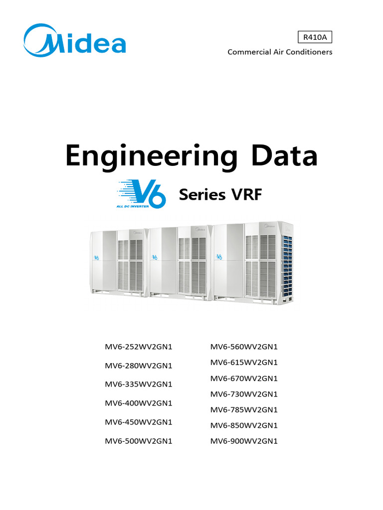 Midea V6 VRF Engineering Data Guide | PDF | Power Supply | Building ...