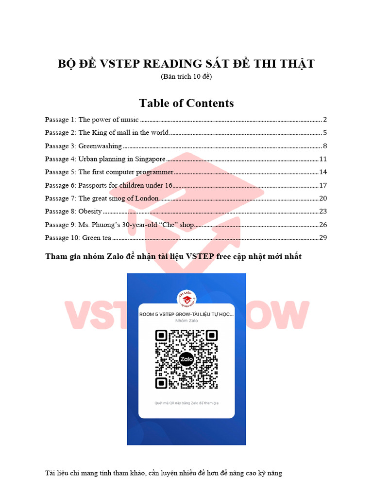 VSTEP Reading Practice: Music's Emotions | PDF