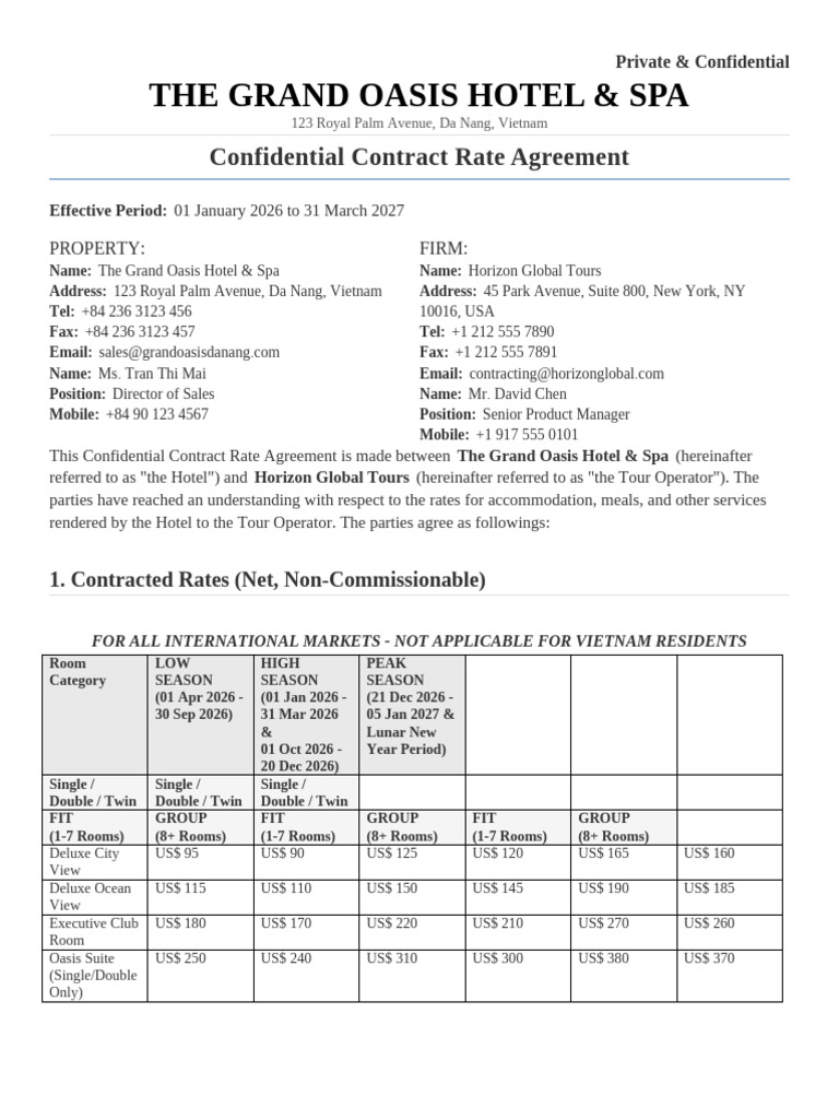 2001994502388912128_contract_document | PDF | Hotel | Legal Liability
