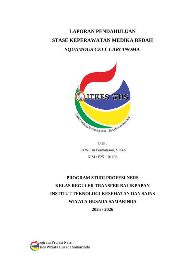 Laporan Keperawatan Squamous Cell Carcinoma | PDF