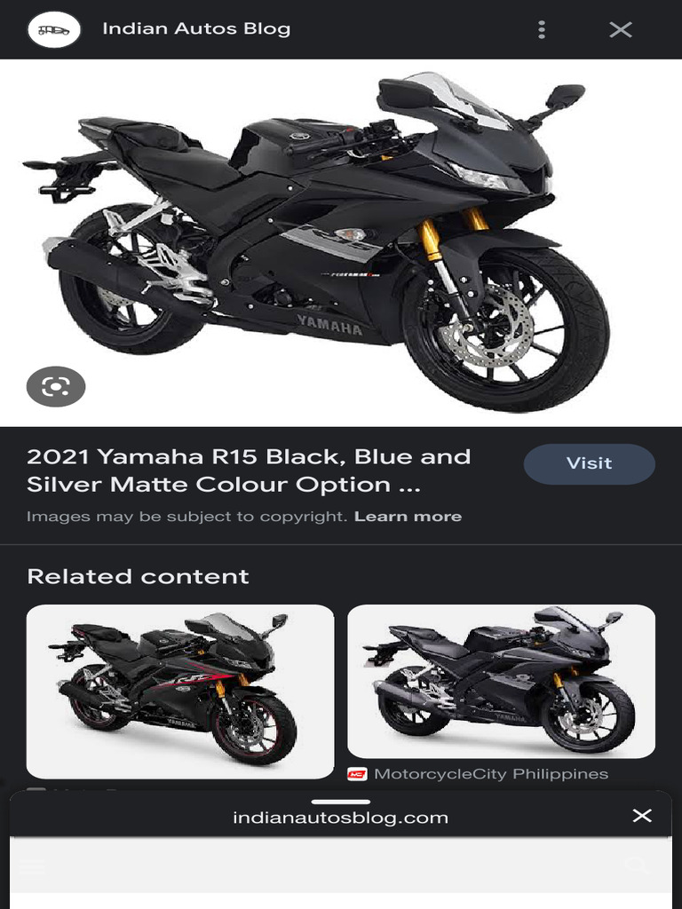 2021 Yamaha R15 New Color Options | PDF