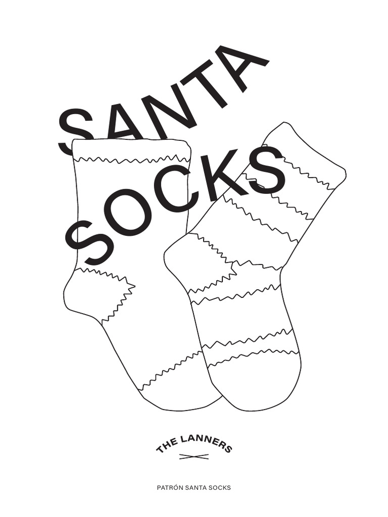 Patron Santa Socks ES | PDF | Tejer | Artes Textiles