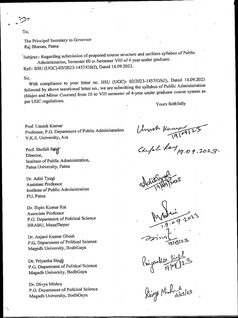 CBCS Syllabus of Public Administration | PDF