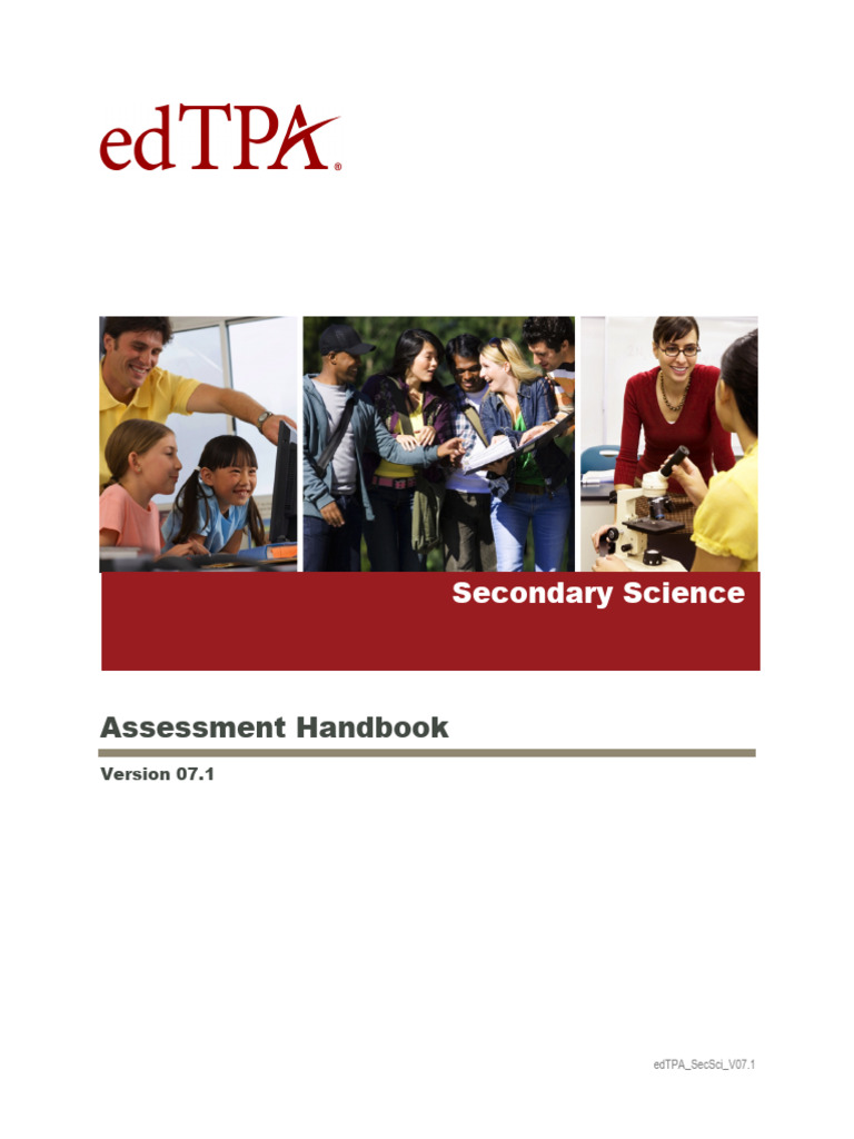 Edtpa Science Handbook | PDF | Lesson Plan | Learning