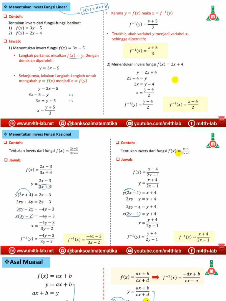 Invers Fungsi | PDF