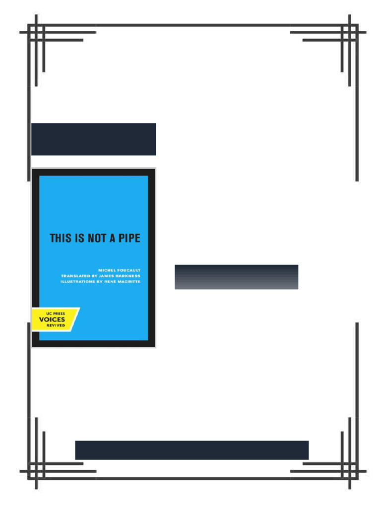 This Is Not a Pipe Michel Foucault ebook text optimized digital file | PDF