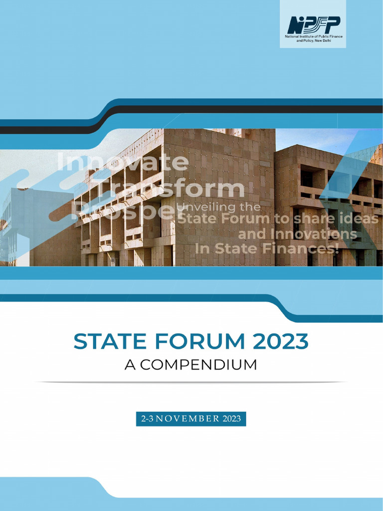 Innovations in State Finances Forum | PDF | Subsidy | Climate Change ...