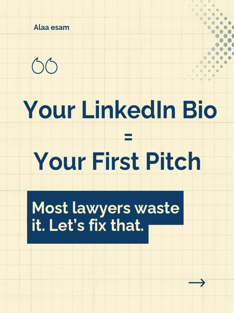LinkedIn Bio | PDF