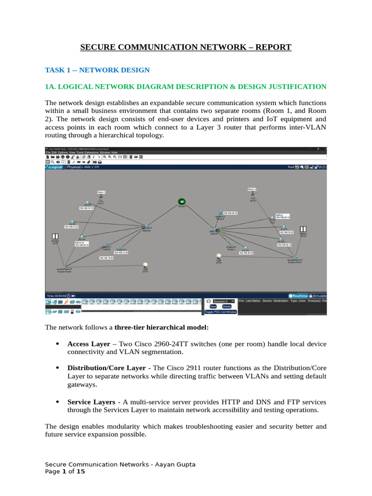 Secure Network Design for Small Business | PDF | Computer Network | Osi ...