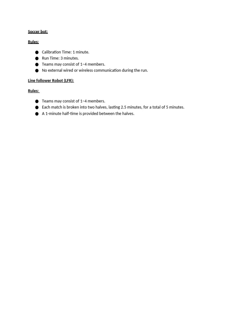 Soccer Bot 1 | PDF