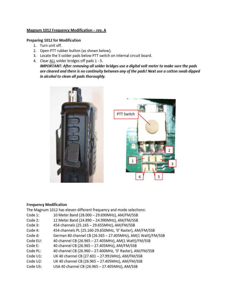 magnum_1012_freq_mod | PDF | Broadcasting | Electrical Engineering