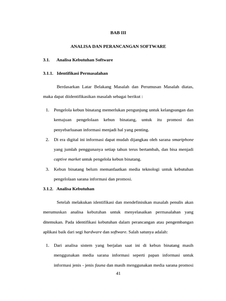 File - 16 Bab III Analisa Dan Perancangan Software | PDF