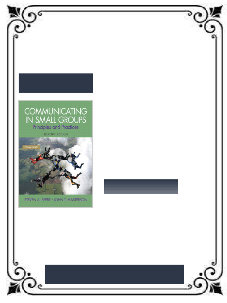 Communicating in Small Groups Principles and Practices 11th Edition ...