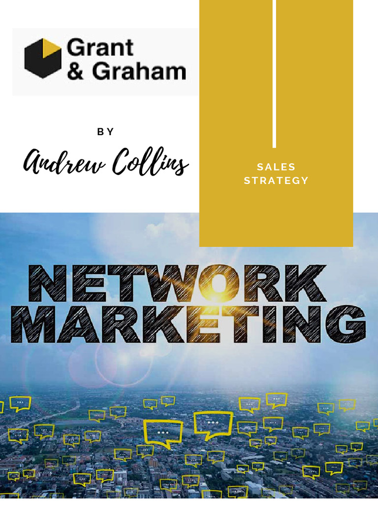 Network Marketing Sales Strategy | PDF | Multi Level Marketing