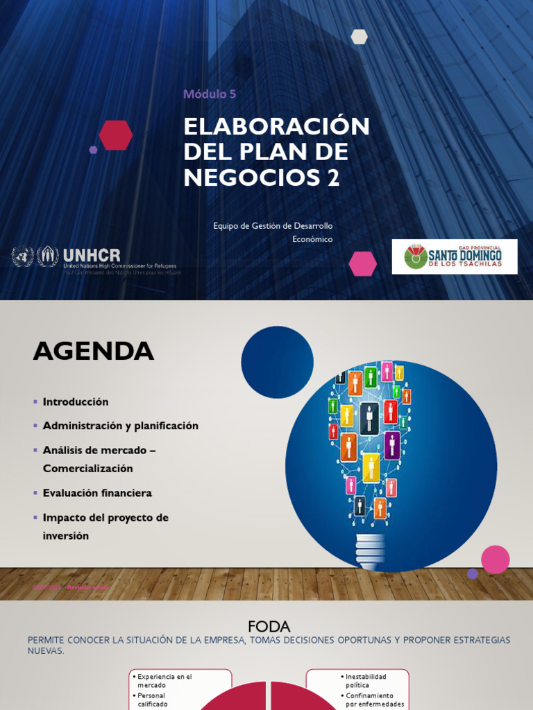 Módulo 6 - Plan de negocios | PDF | Análisis FODA | Iniciativa empresarial