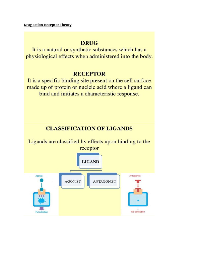 (11)Drug Recept Theory | PDF | Receptor Antagonist | Receptor ...