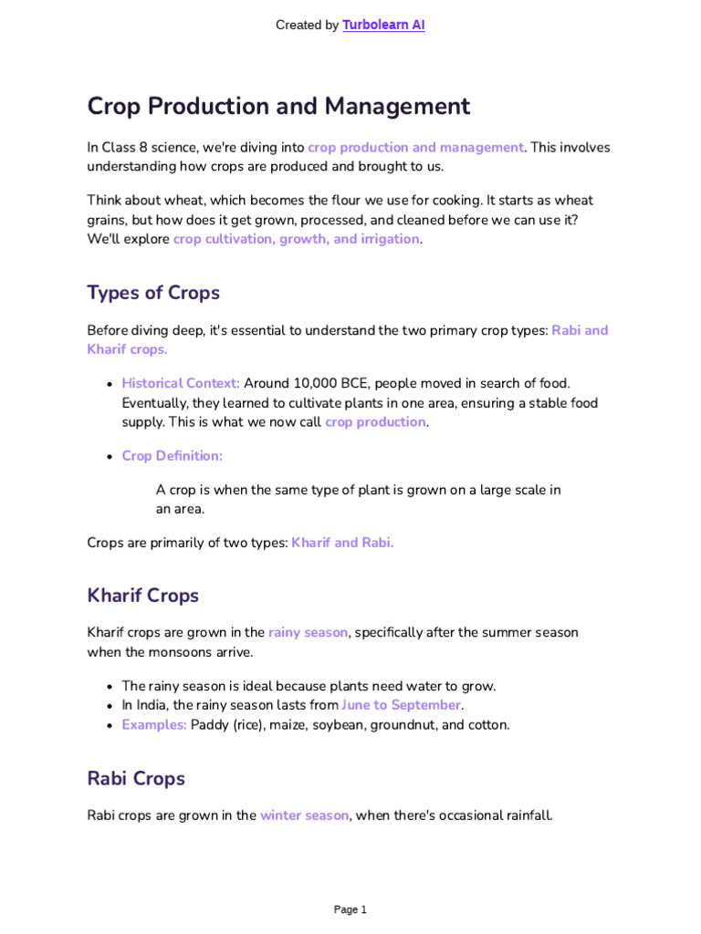 Crop Production and Management Guide | PDF | Fertilizer | Soil