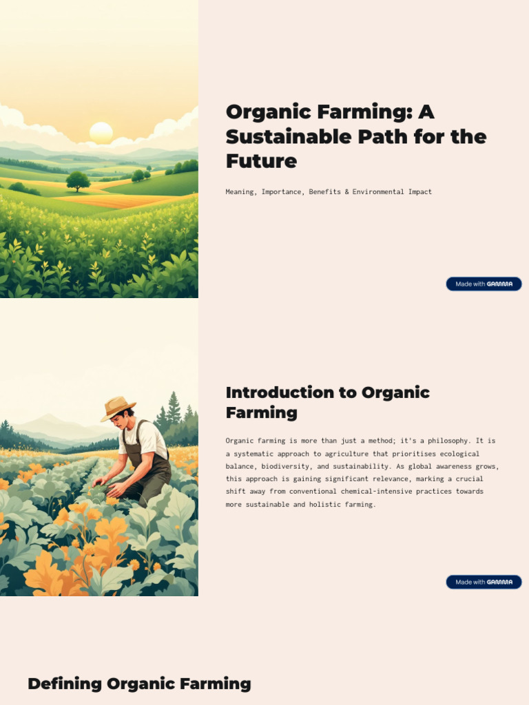 Organic Farming A Sustainable Path For The Future | PDF | Organic ...
