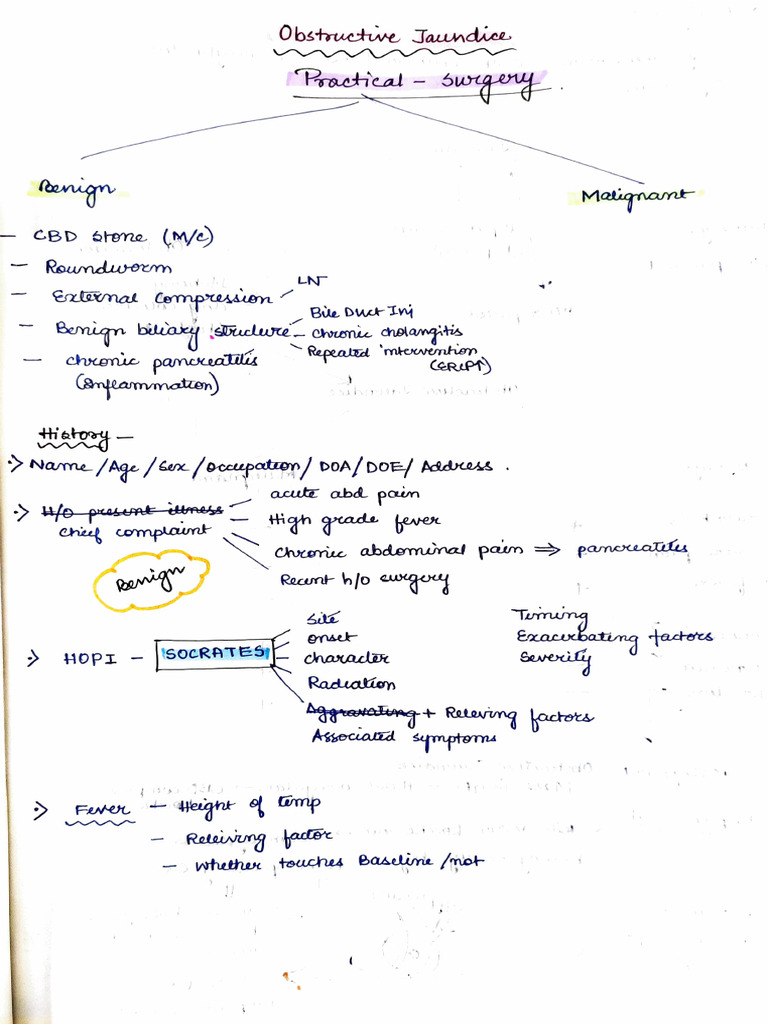 Obstructive Jaundice and Abd Lump | PDF