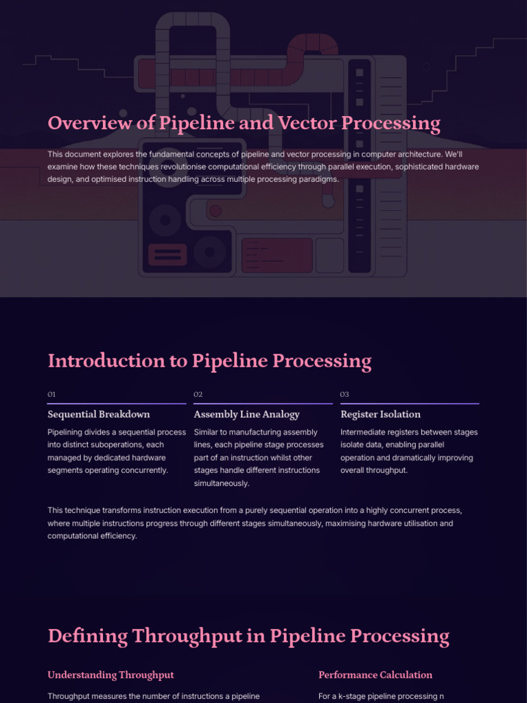 Overview of Pipeline and Vector Processing | PDF | Parallel Computing ...
