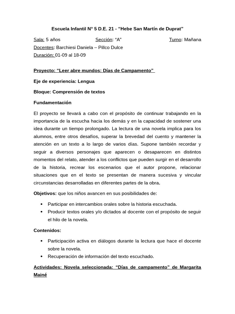 Proyecto Novela | PDF