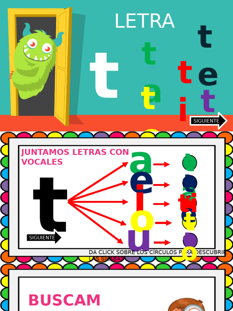 Letra T Ta-Te-Ti-To-Tu | PDF