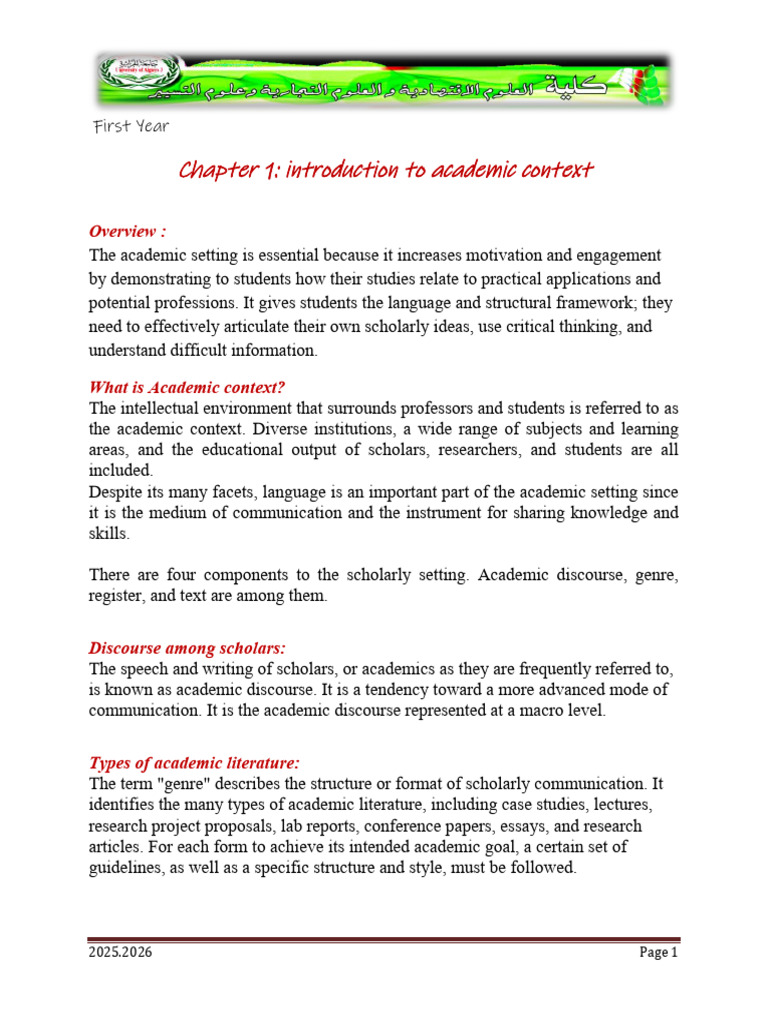 What Is Academic Context | PDF | Genre | Essays