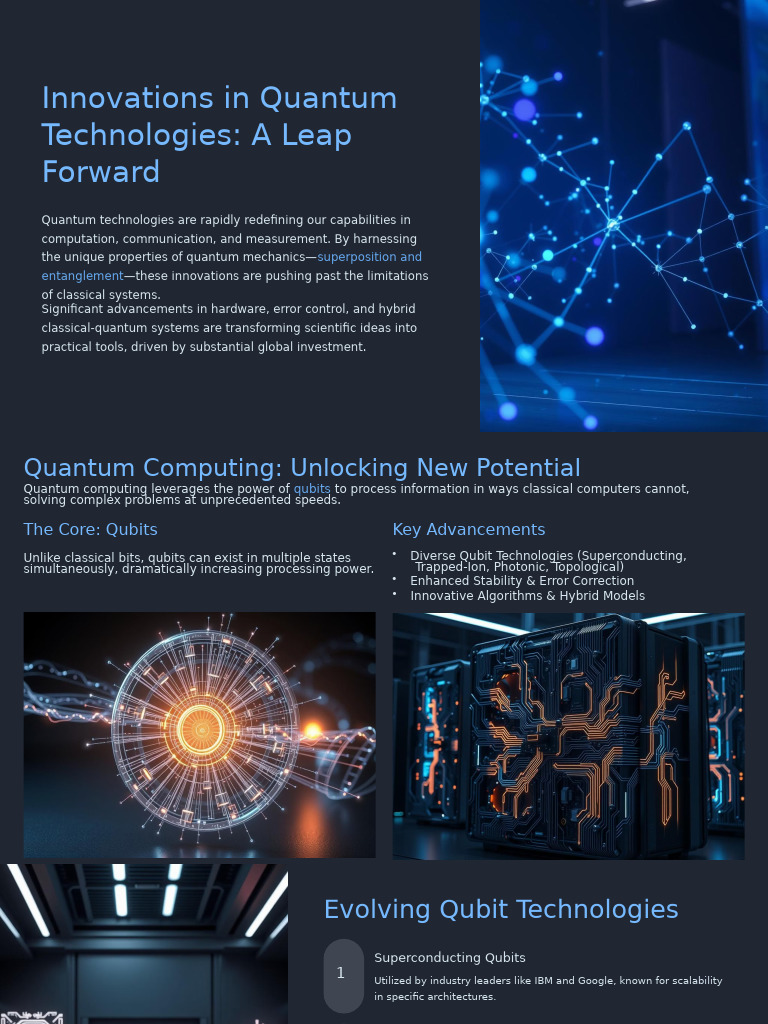 Innovations in Quantum Technologies A Leap Forward | PDF | Quantum ...