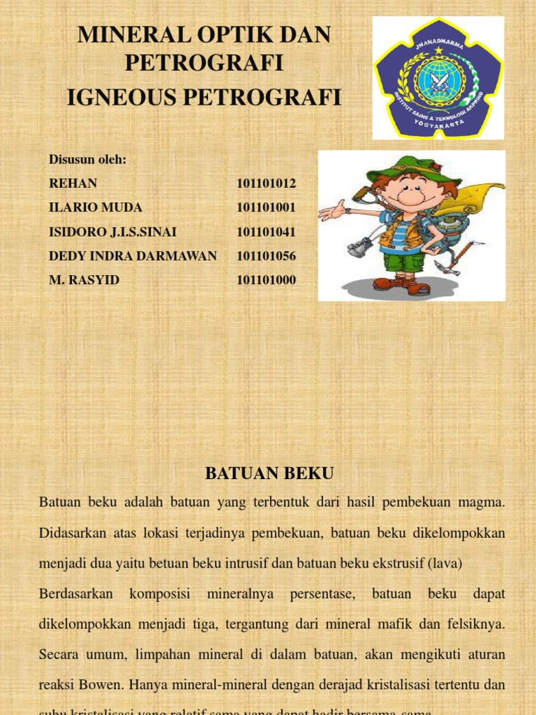 Petrografi Batuan Beku | PDF | Sains & Matematika
