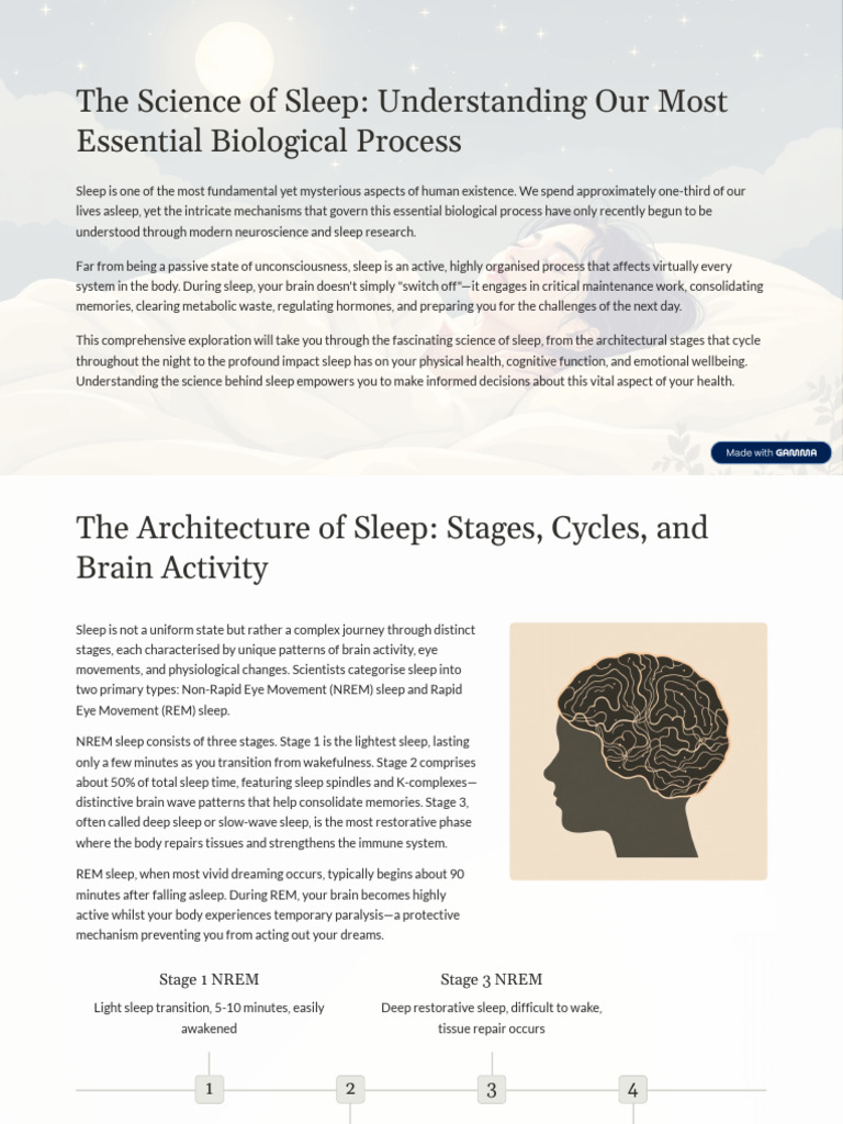 The Science of Sleep Understanding Our Most Essential Biological ...