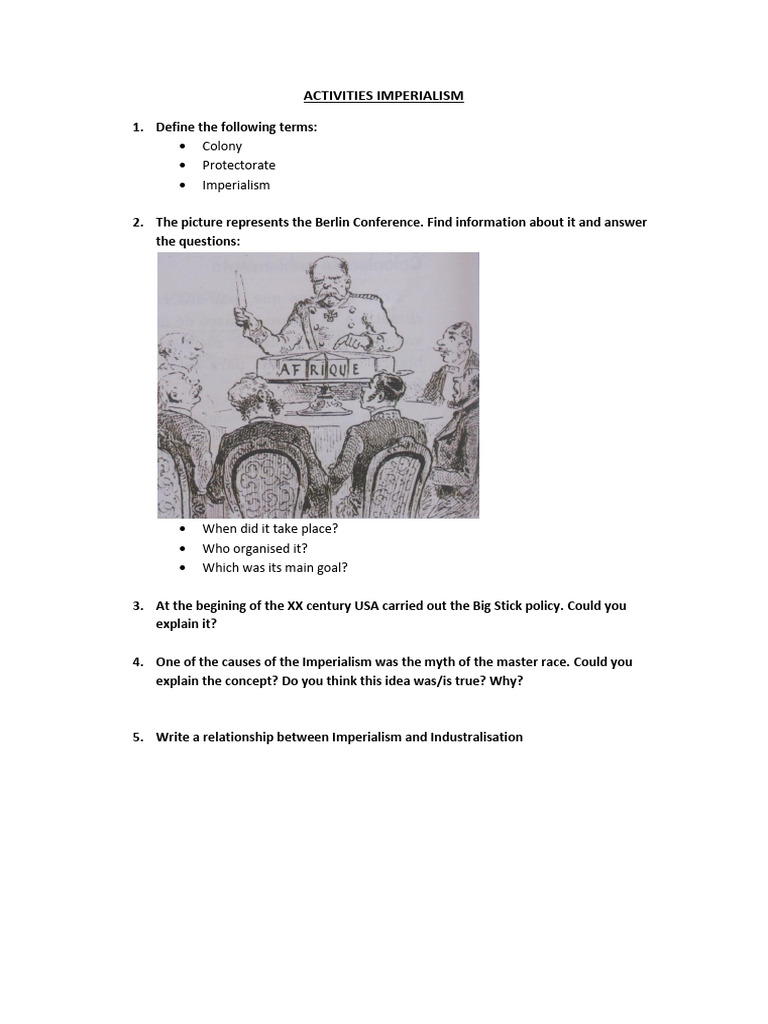 Activities Imperialism | PDF