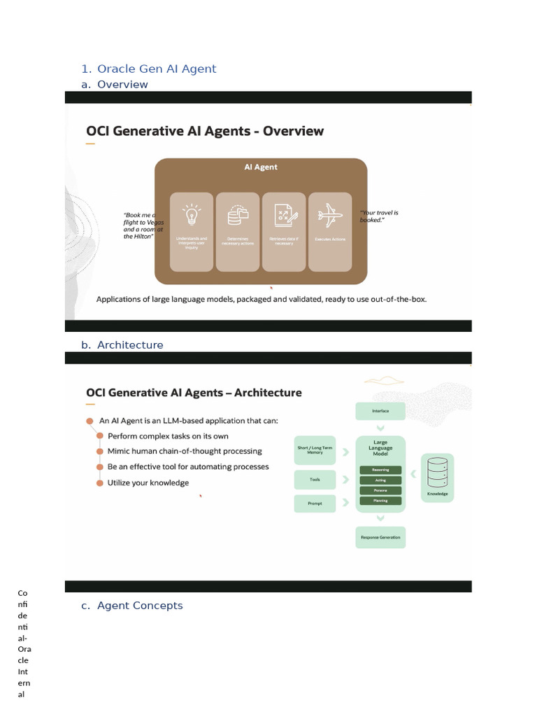 Guía del Agente Gen AI de Oracle | PDF