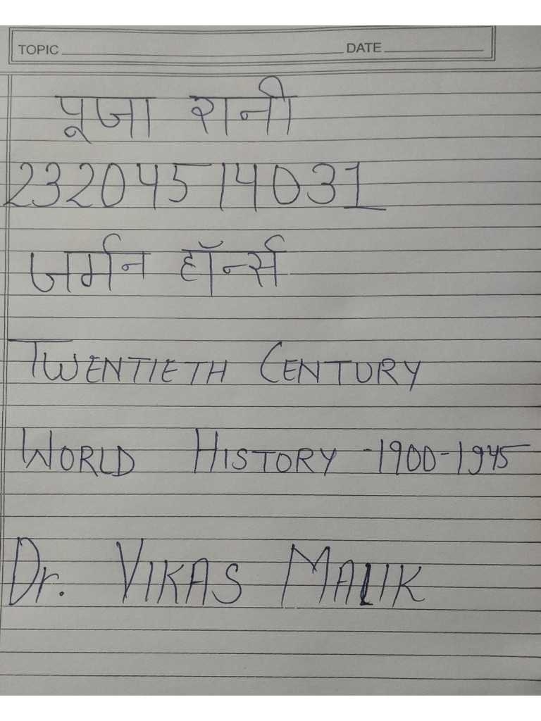 Pooja Rani History Assignment GE | PDF