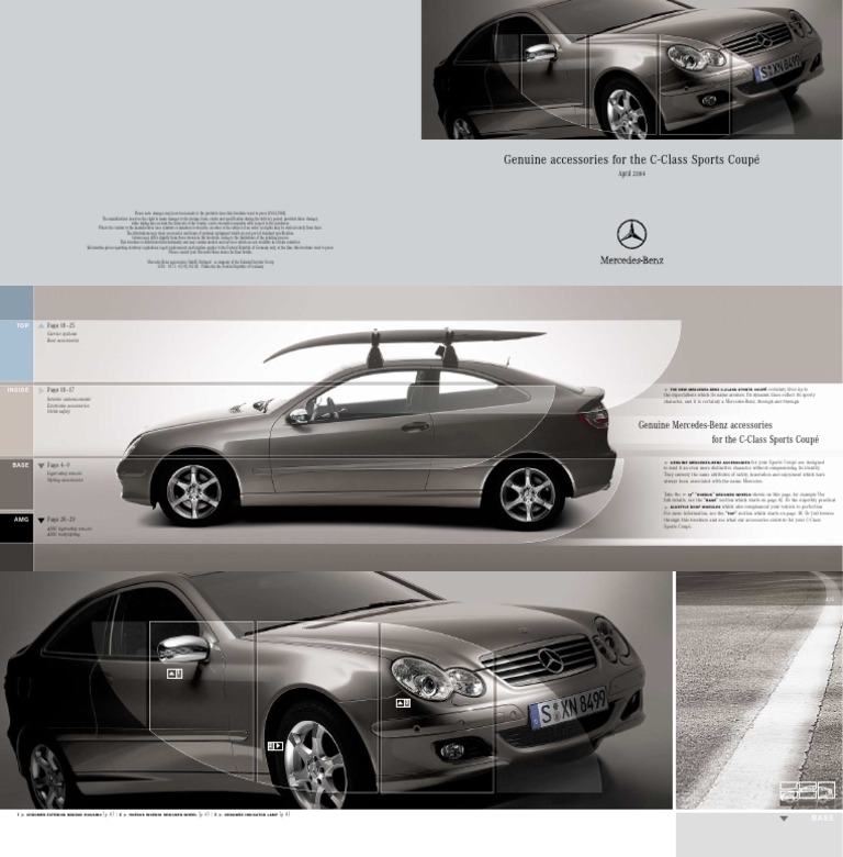 Mercedes C-Class CL203 Accessories | PDF | Land Vehicles | Automotive ...