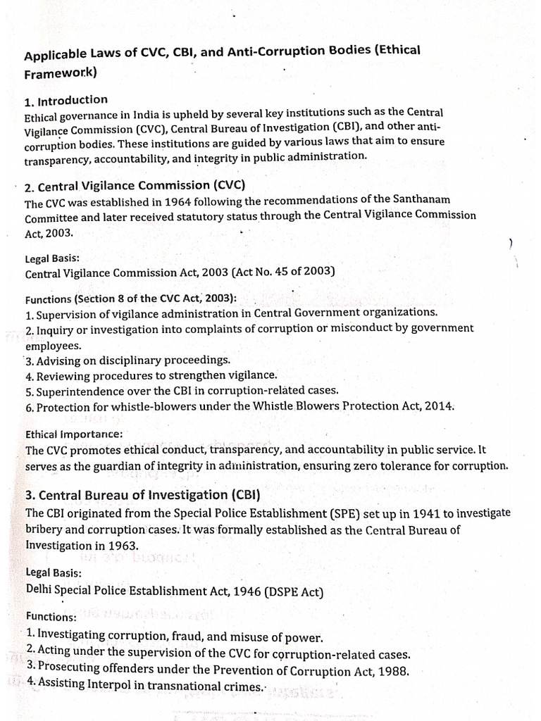 Applicable Laws CVC | PDF
