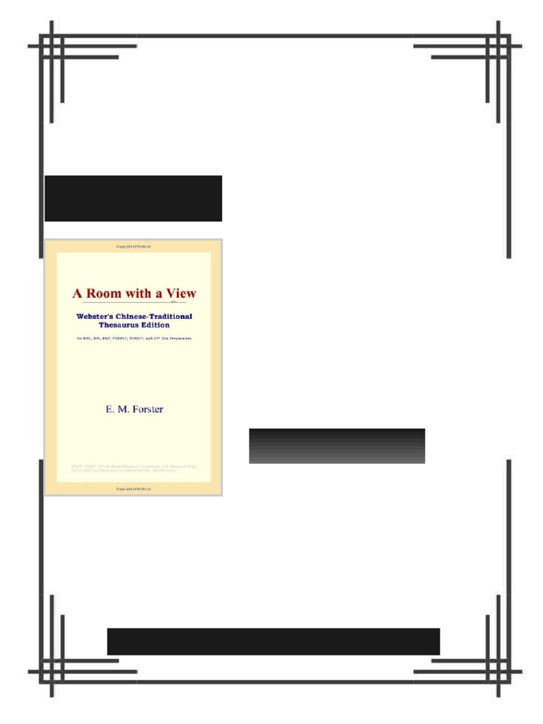 A Room With A View Webster S Chinese Traditional Thesaurus Edition E. M ...