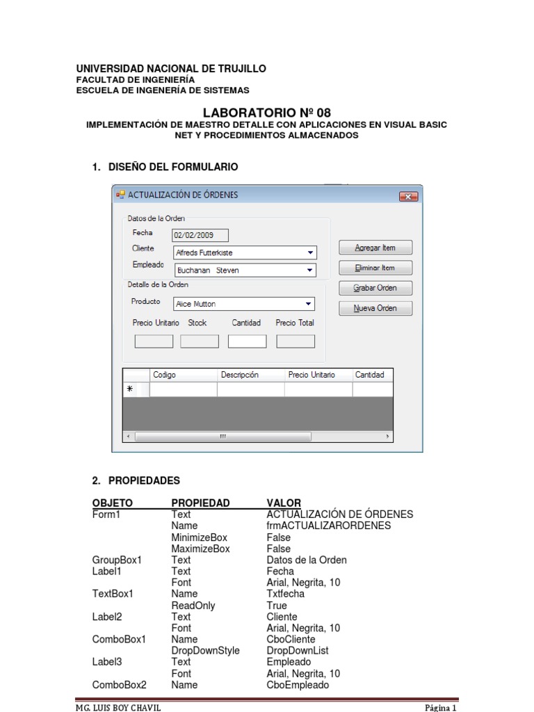 Transacciones para Maestro Detalle | PDF | Conjunto de datos ...