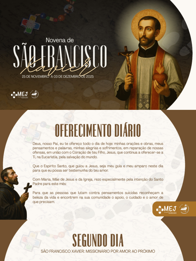 2º Dia Da Novena - São Francisco Xavier | PDF | Oração