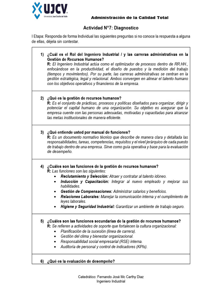 actividad 9 | PDF | Gestión de recursos humanos | Business