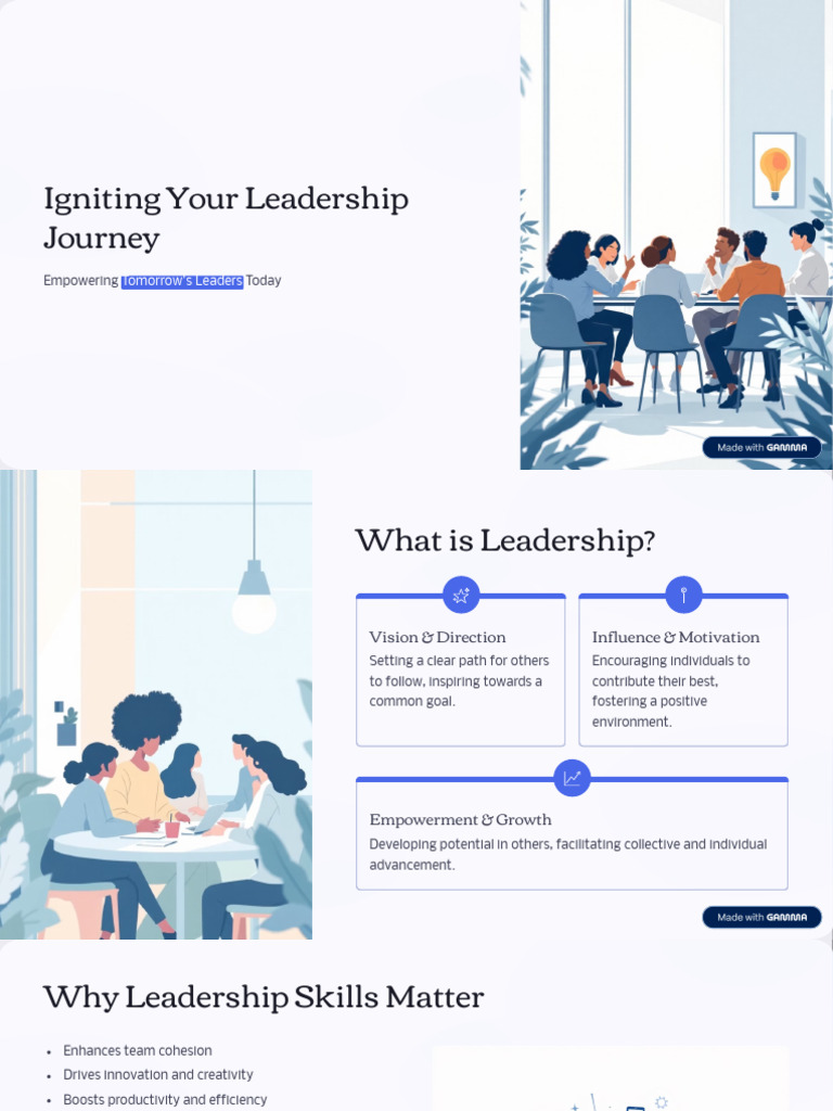 Igniting Your Leadership Journey | PDF | Leadership | Industrial And ...