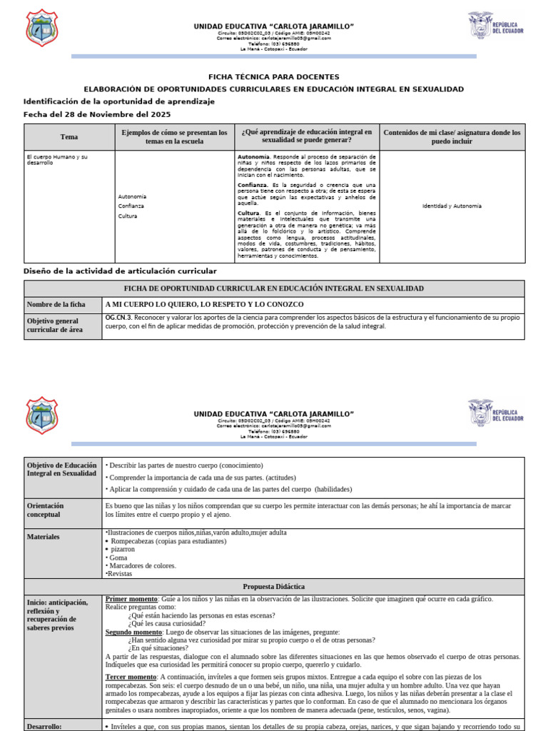 Eneis Ficha 1 | PDF | Plan de estudios | Conceptos psicologicos